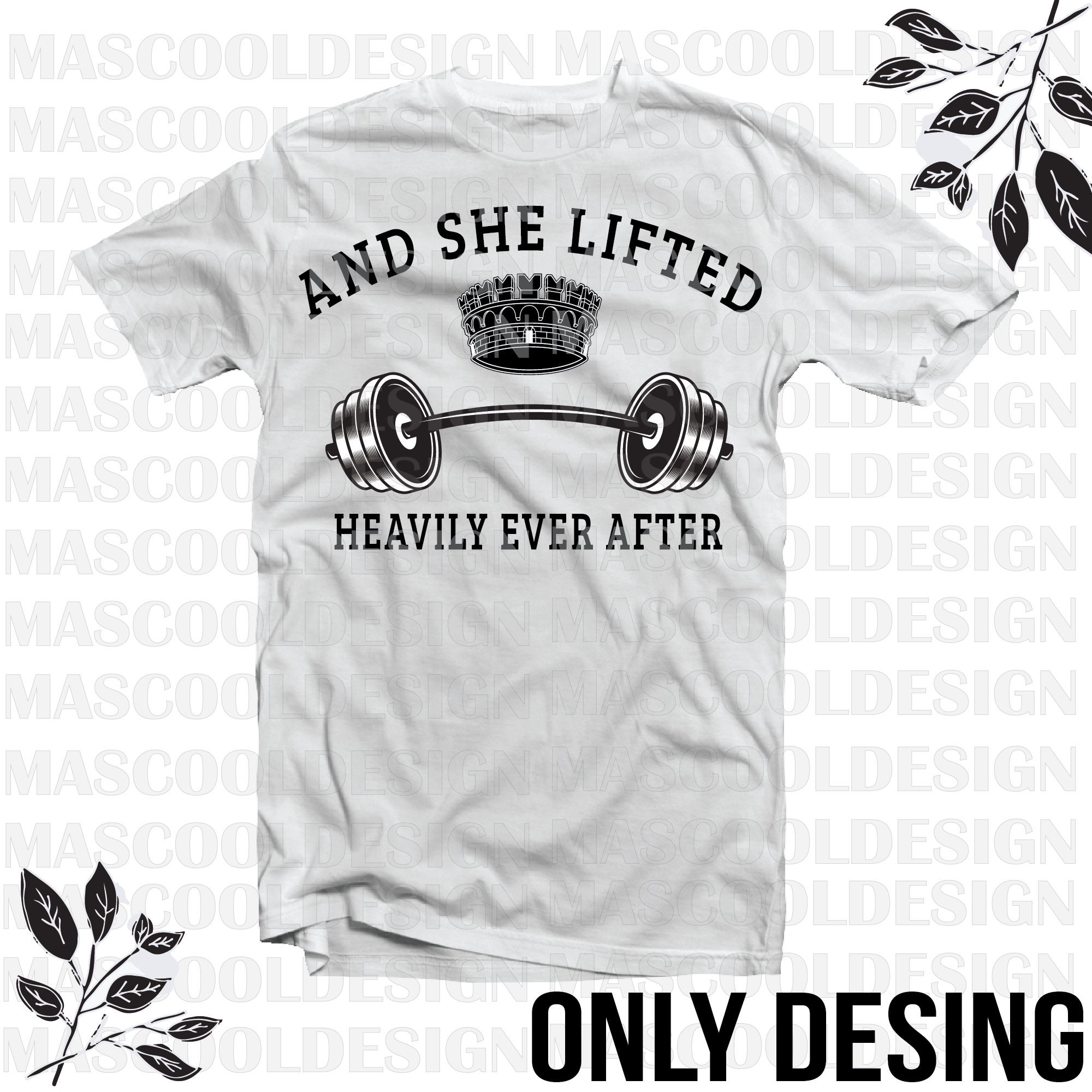 And She Lifted Heavily Ever After Svg,women Lifting Svg,workout Svg ...