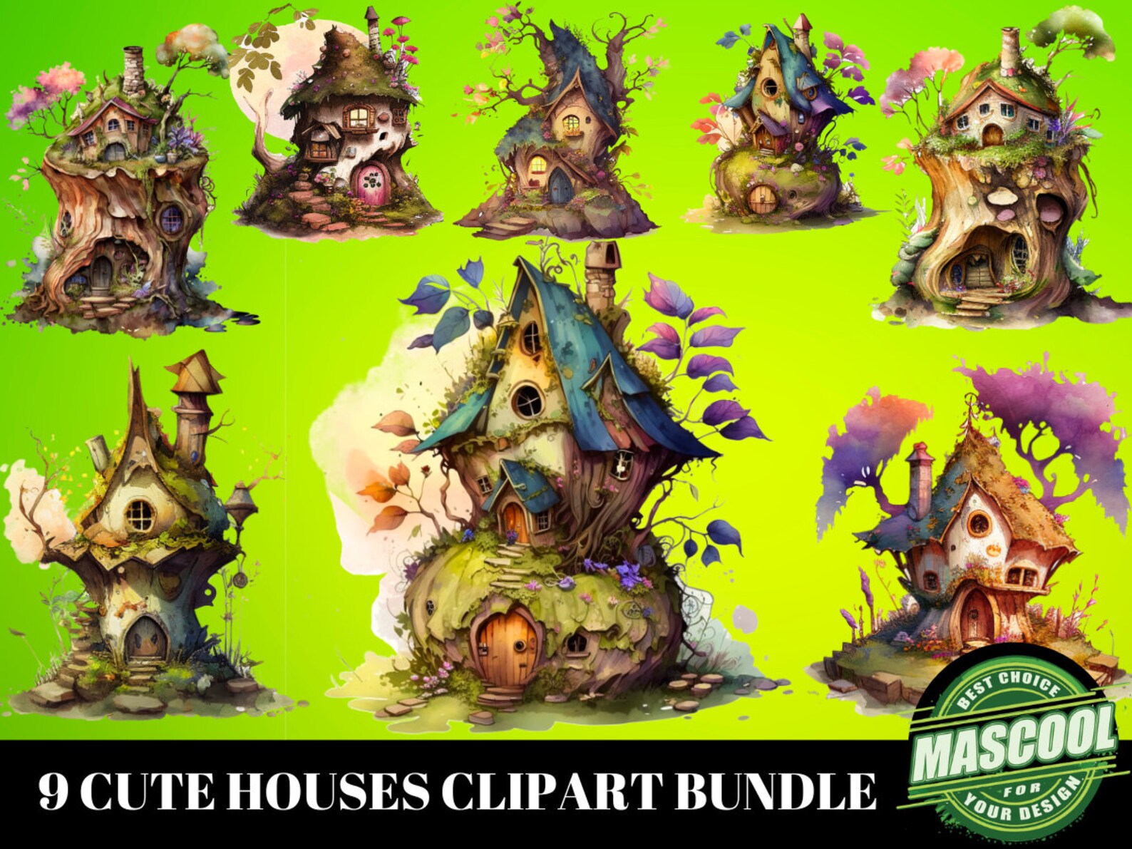 Cute Fairy House Clipart Pnghigh-quality Graphics of Whimsical Fairy ...