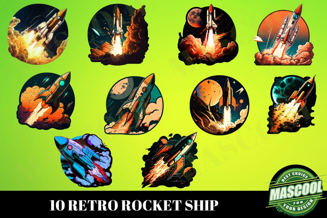 10 Retro Rocket Ship Png,space Rocket Png,flying Rocket Png,cartoon ...