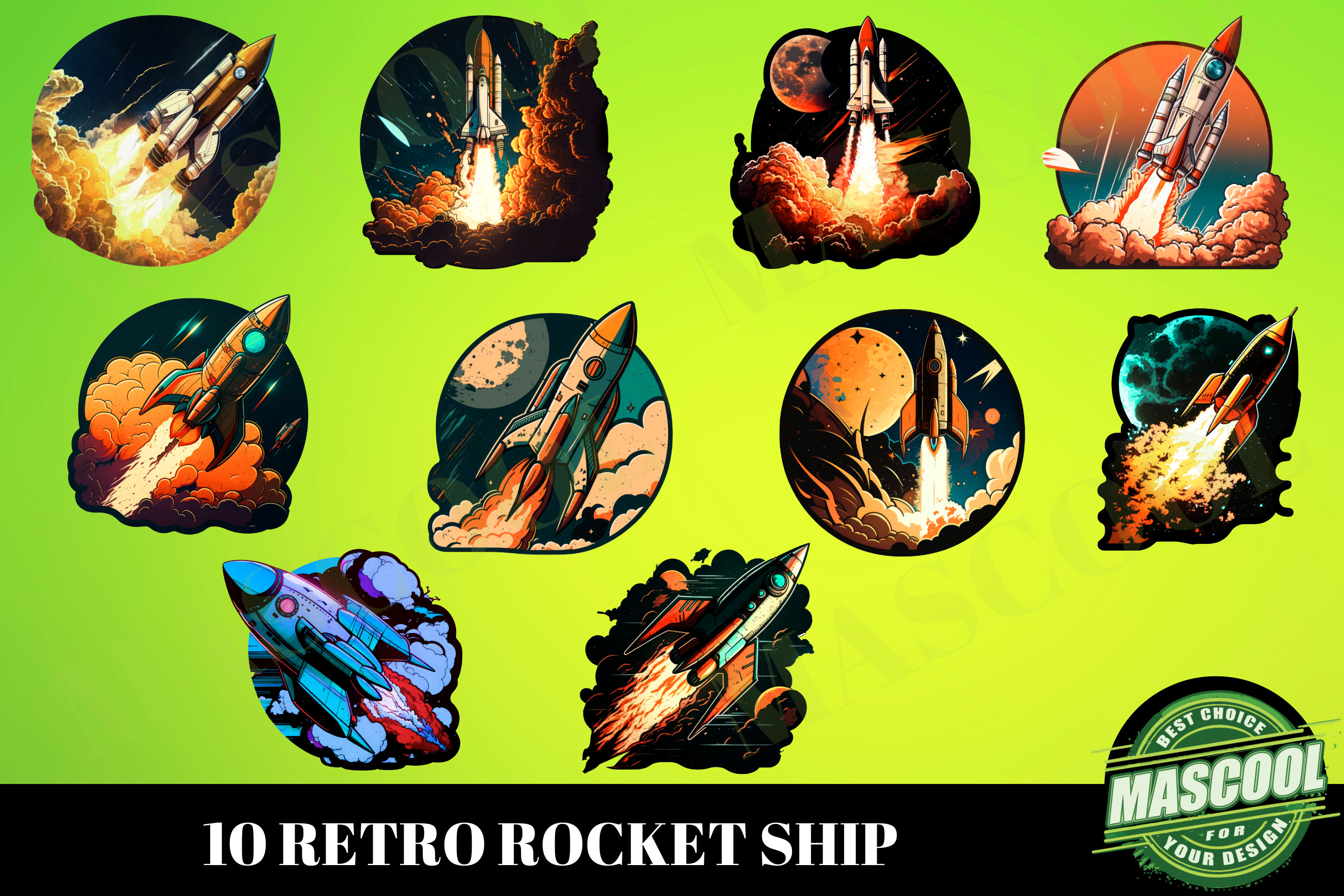 10 Retro Rocket Ship Png,space Rocket Png,flying Rocket Png,cartoon ...