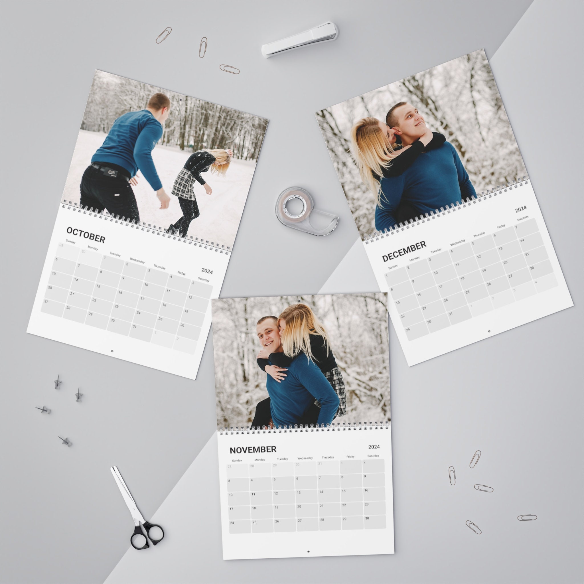 Custom Wall Calendar,2024 Calendar, Custom Picture Calendar, Family ...