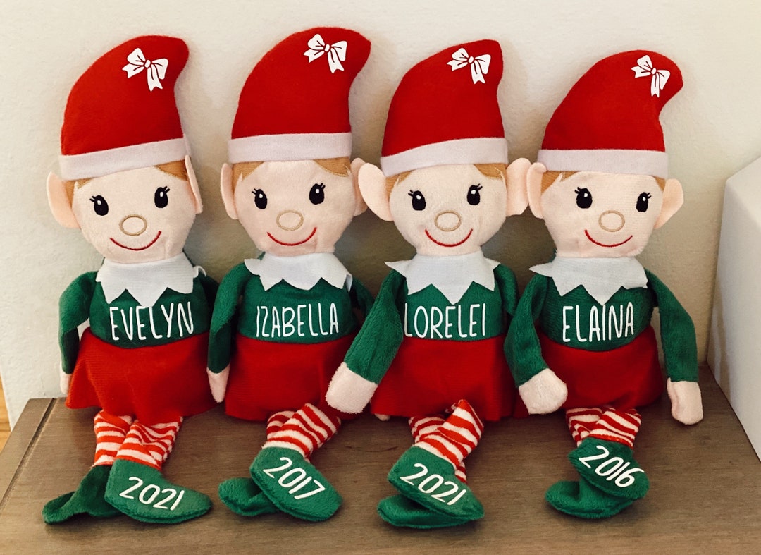 Personalized Christmas Elf Stuffy | Baby's First Christmas Keepsake ...