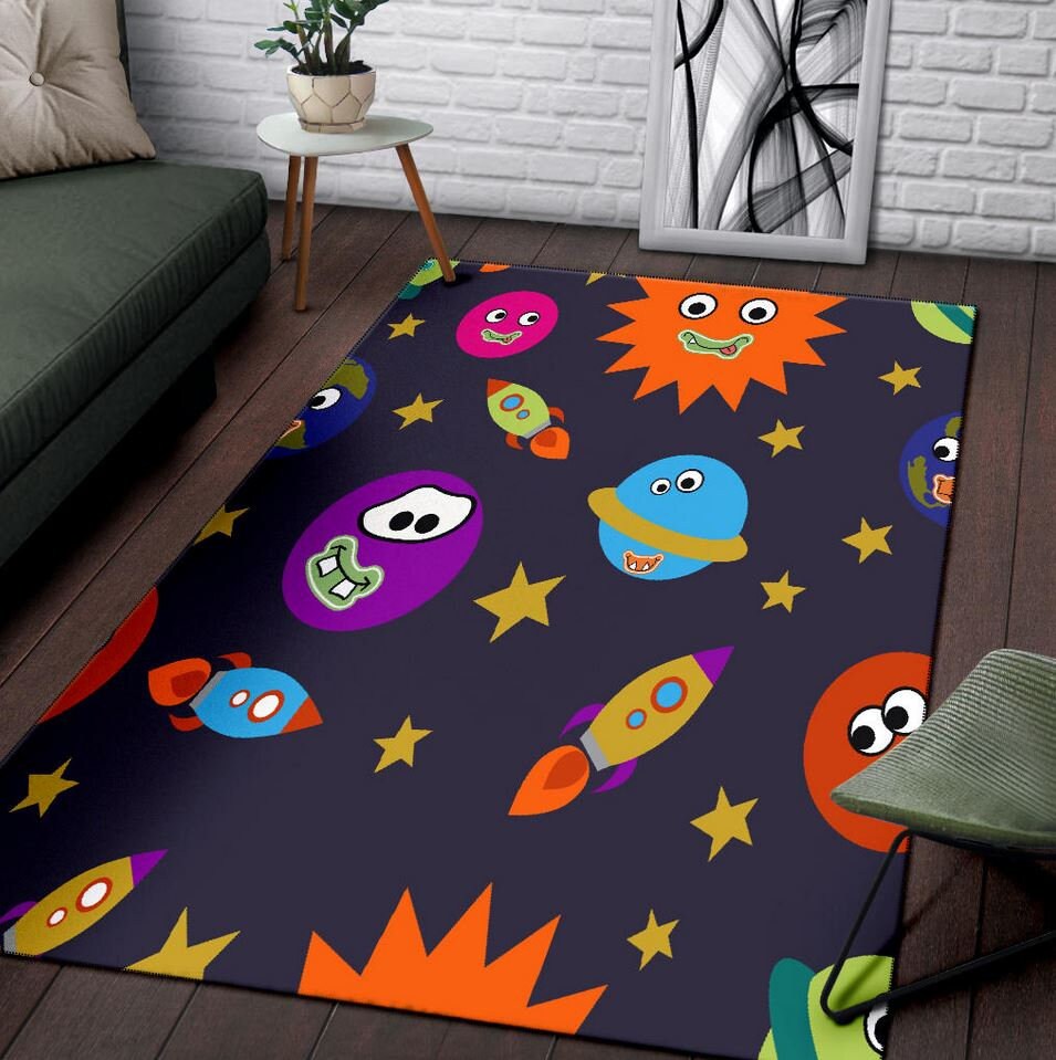 Solar System area rug Solar System Carpet Solar System | Etsy