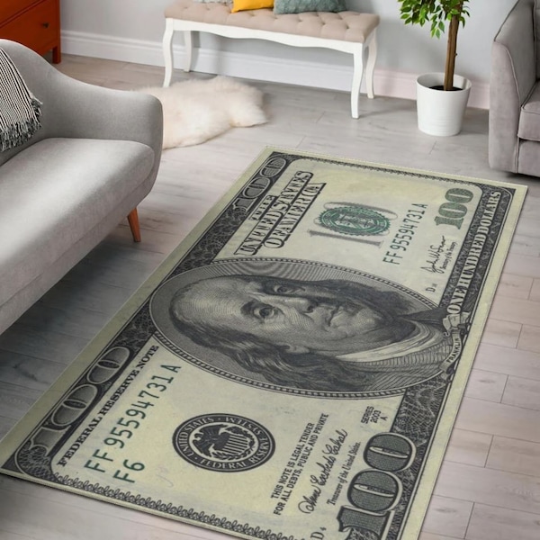 100 Dollars Bill Rug - Etsy