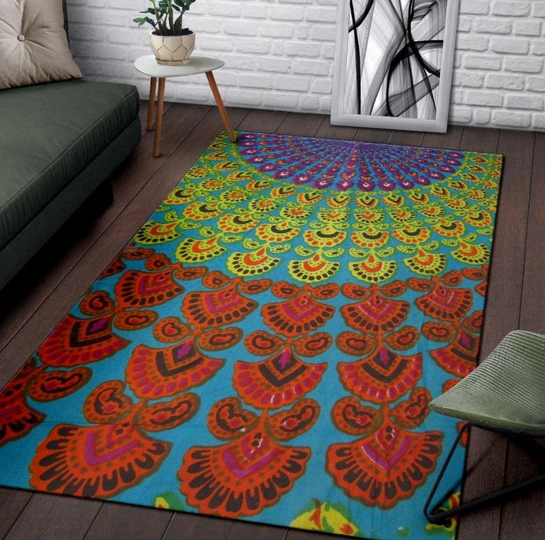 Bohemian Area Rug Bohemian Carpet Vintage Rug Ethnic Style - Etsy