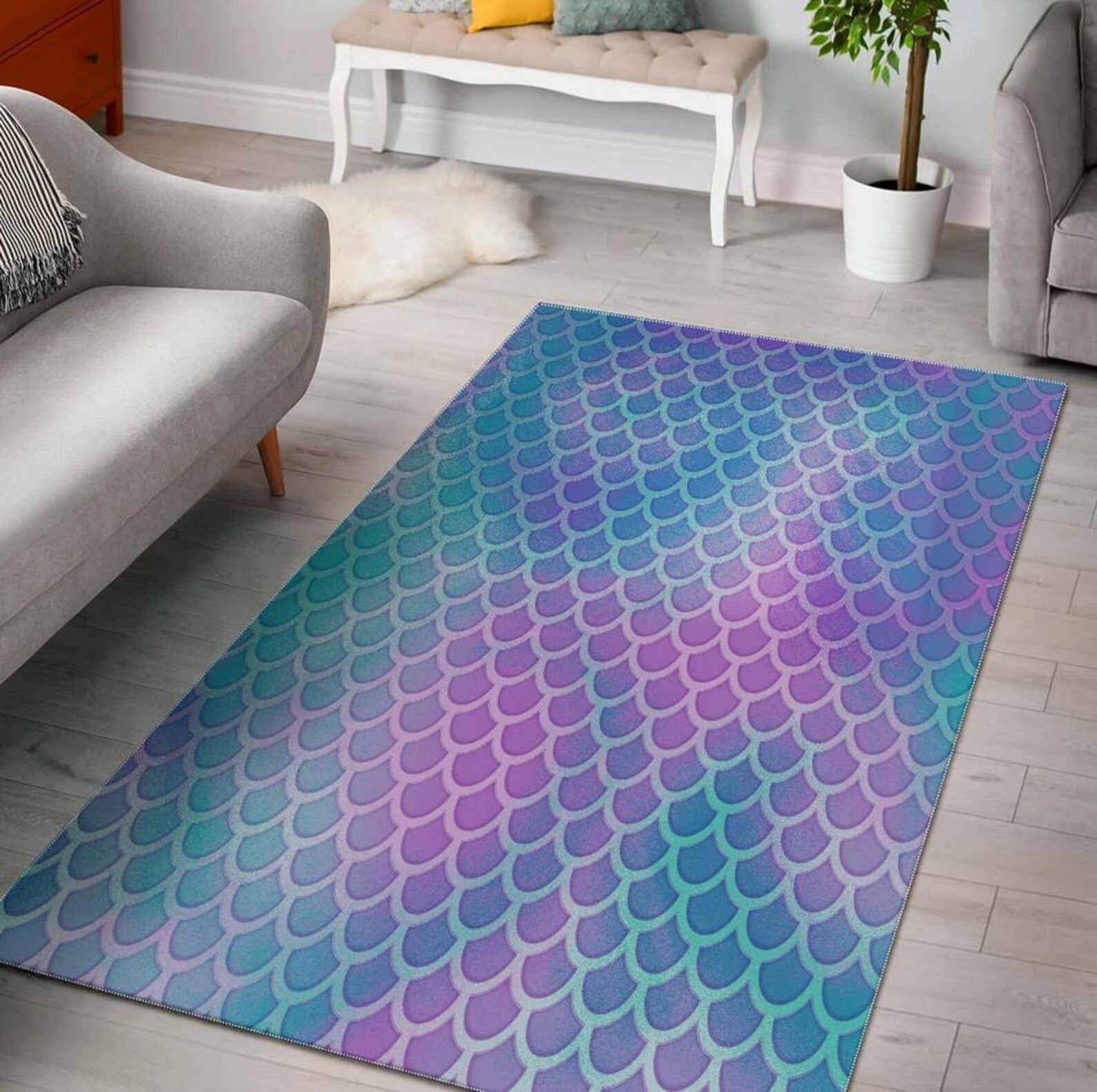Mermaid Area Rug Mermaid Mermaid Gift Mermaid Carpet - Etsy