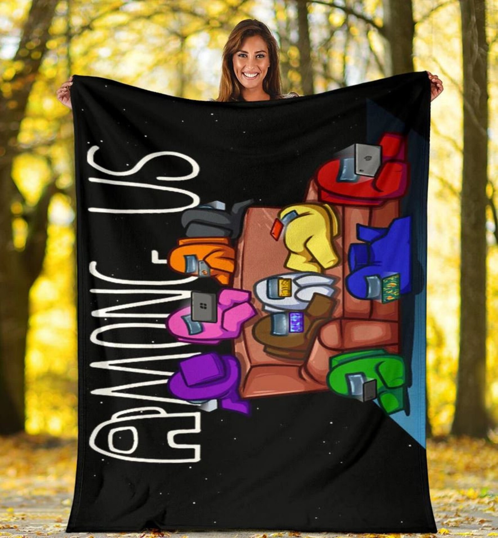 Among Us Blanket Among Us Among Us Gift Among Us Gamer - Etsy
