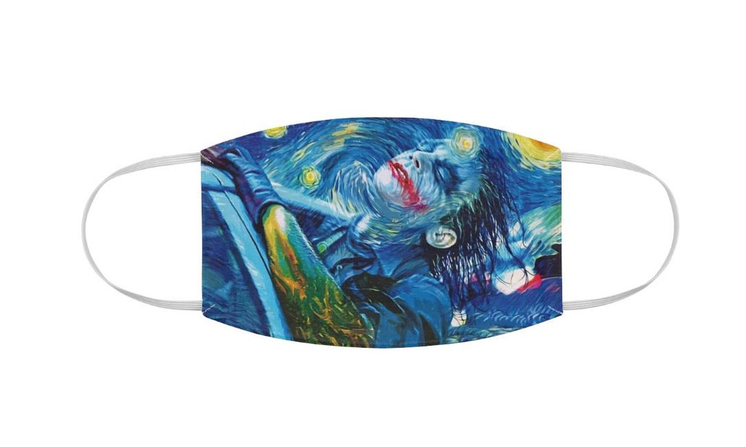 Joker Starry Night Fabric Washable Face Mask Washable & - Etsy