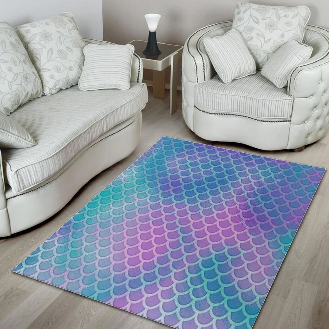 Mermaid Area Rug Mermaid Mermaid Gift Mermaid Carpet - Etsy