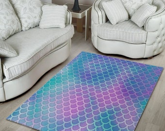 Mermaid Area Rug | Etsy