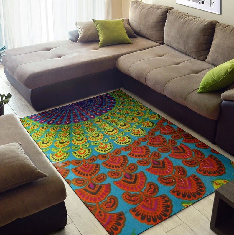 Bohemian Area Rug Bohemian Carpet Vintage Rug Ethnic Style - Etsy