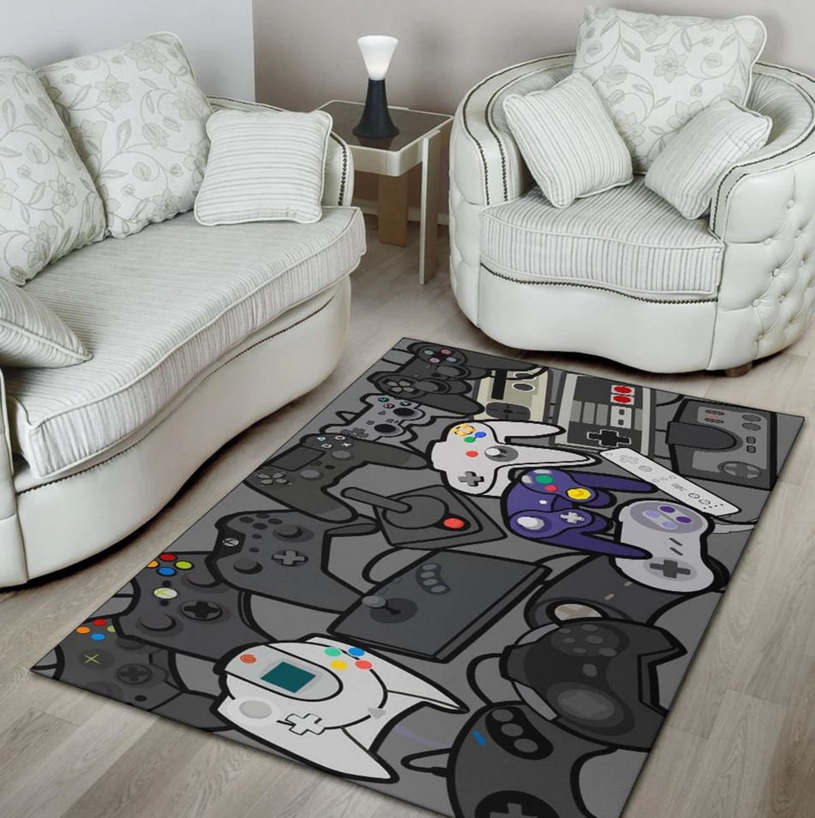 Game Zone Area Rug Game Room Carpet Video Gamegame Zone - Etsy