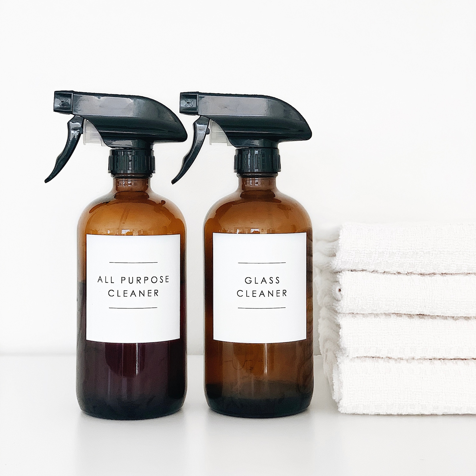 Kitchen & Bathroom Cleaning Labels minimalist Water - Etsy