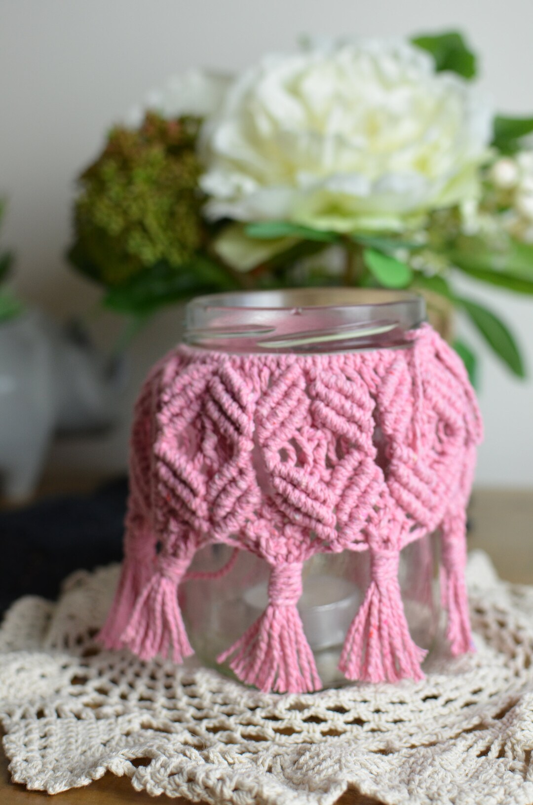 Beginner Macrame Jar Cover Pattern Tutorial Guide - Etsy