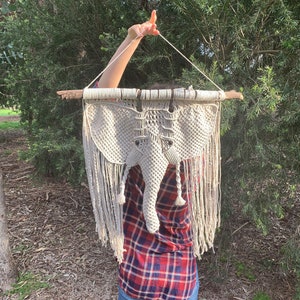 Macrame Pattern I Macrame Elephant PDF Pattern, Nursery Decor, Macrame ...