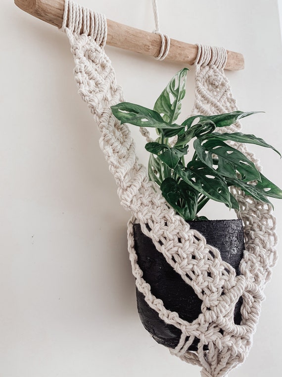 Indoor Macrame Planter Macrame Pattern I RILEY I Plant Hanger Pattern ...