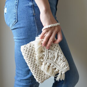 Macrame Pattern || DIA || Macrame Clutch Pattern Beginner || Photo ...