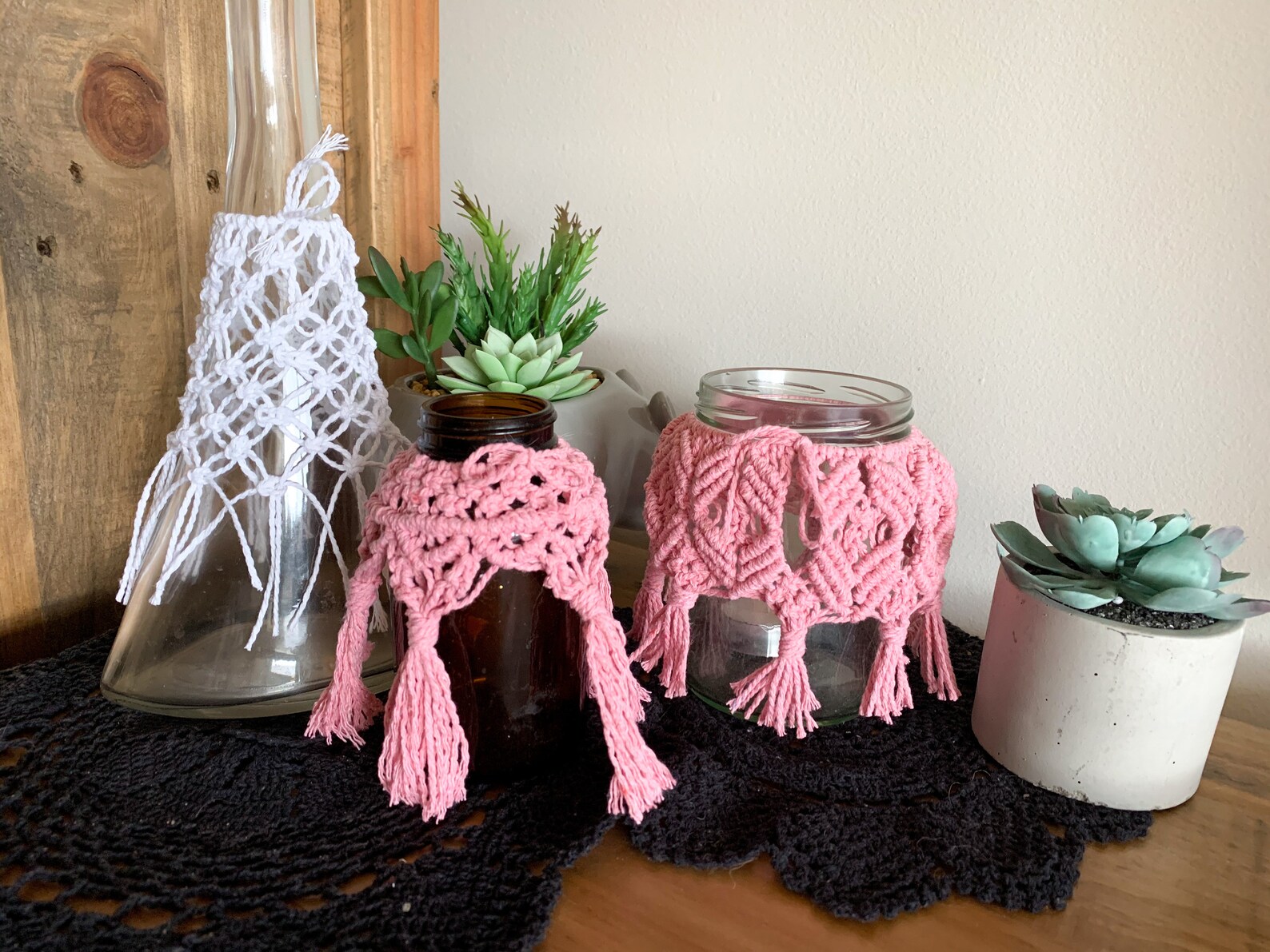 Beginner Macrame Jar Cover Pattern Tutorial Guide | Etsy