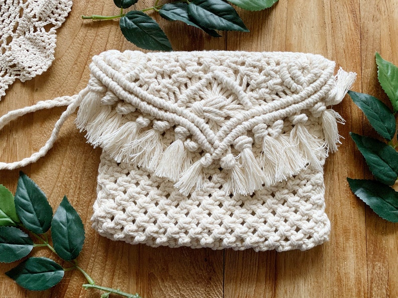 Macrame Pattern DIA Macrame Clutch Pattern Beginner | Etsy