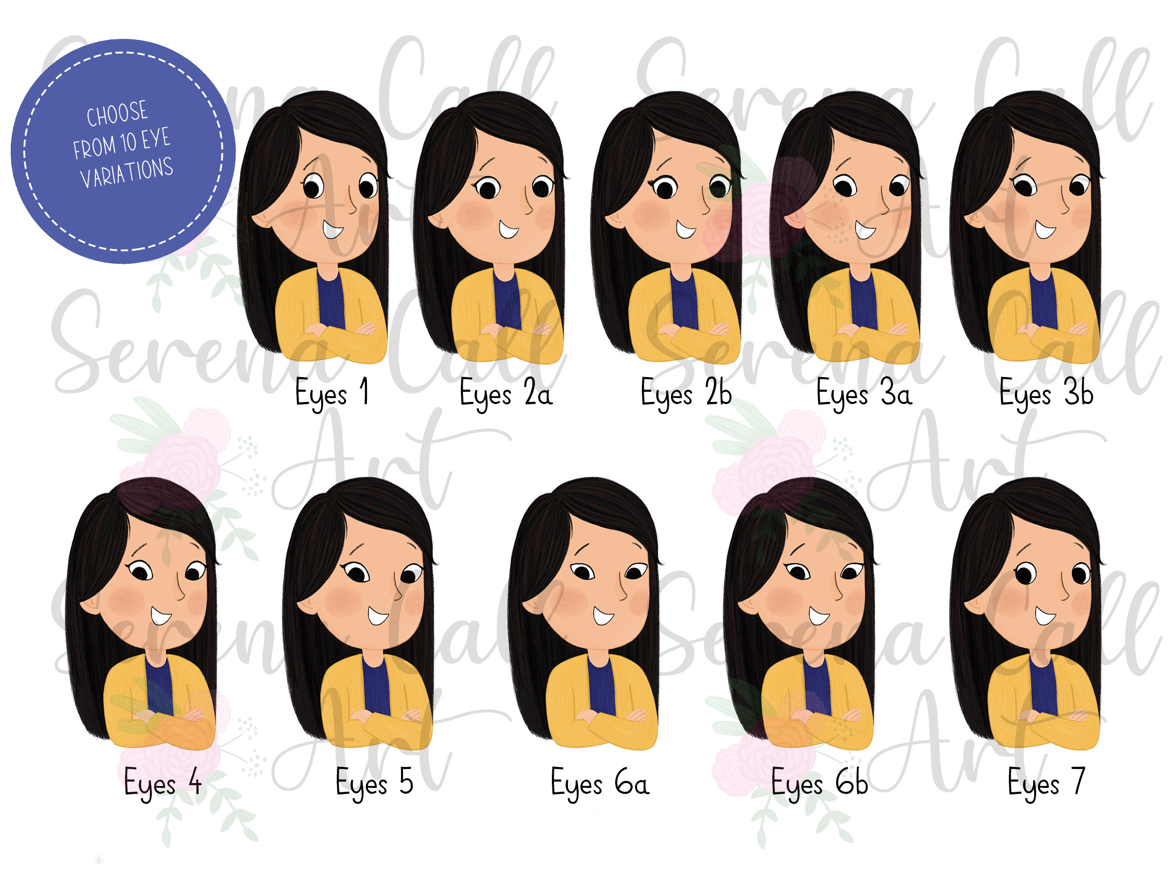 Customizable Teacher Avatar clip art customizable teacher | Etsy