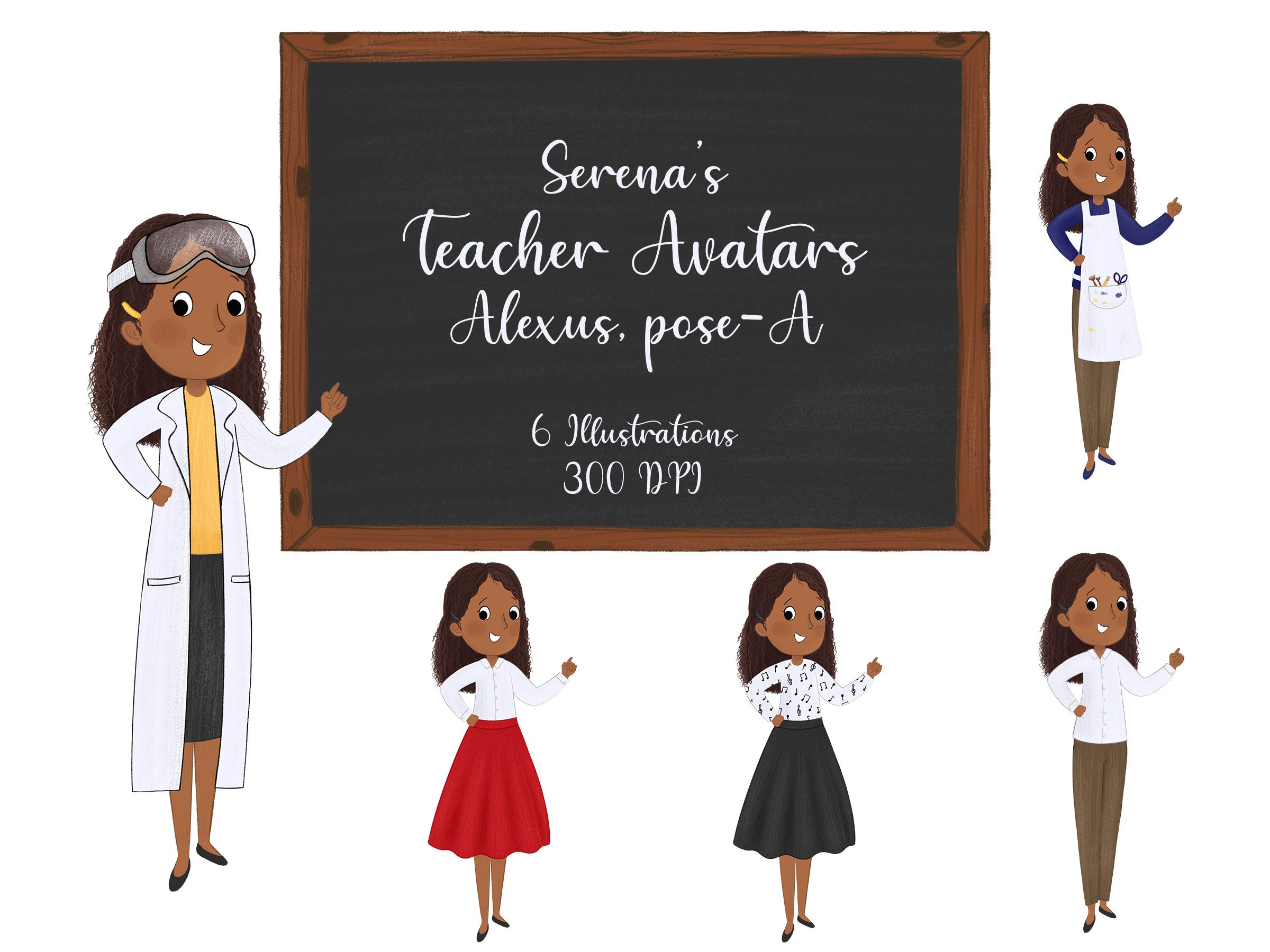 Female Science Teacher Clip Art