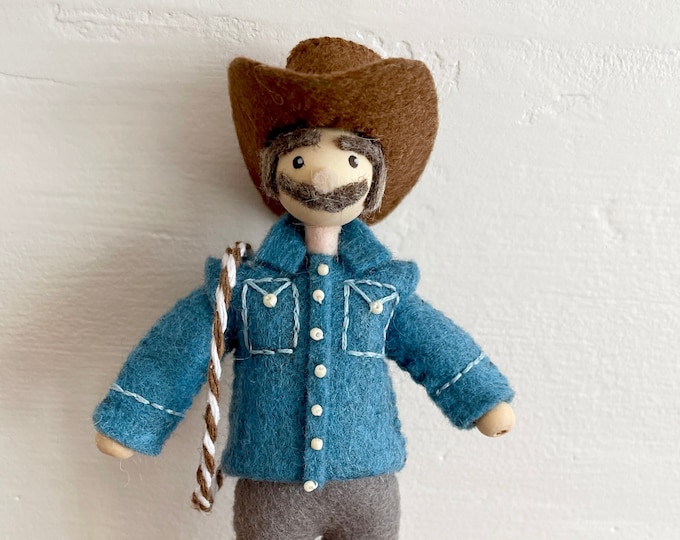 Lucky Cowboy Felt Magnets or Ornaments,set of 4, Felt Cowboy Boot,felt ...