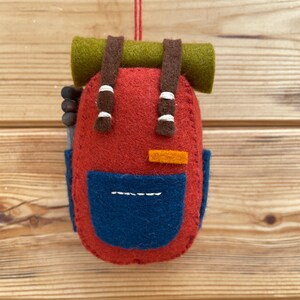 Backpack Felt Ornament Digital Pattern | Gift for Hikers | Christmas ...