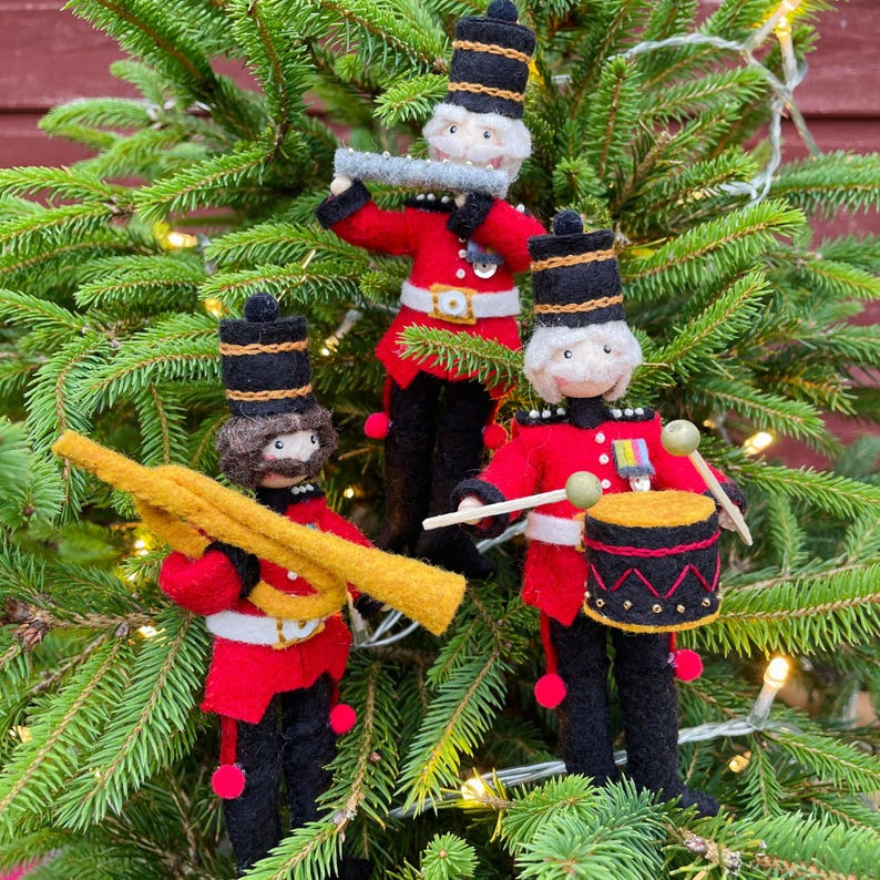PDF Pattern Nutcracker Wool Felt Ornament, Little Drummer Christmas ...
