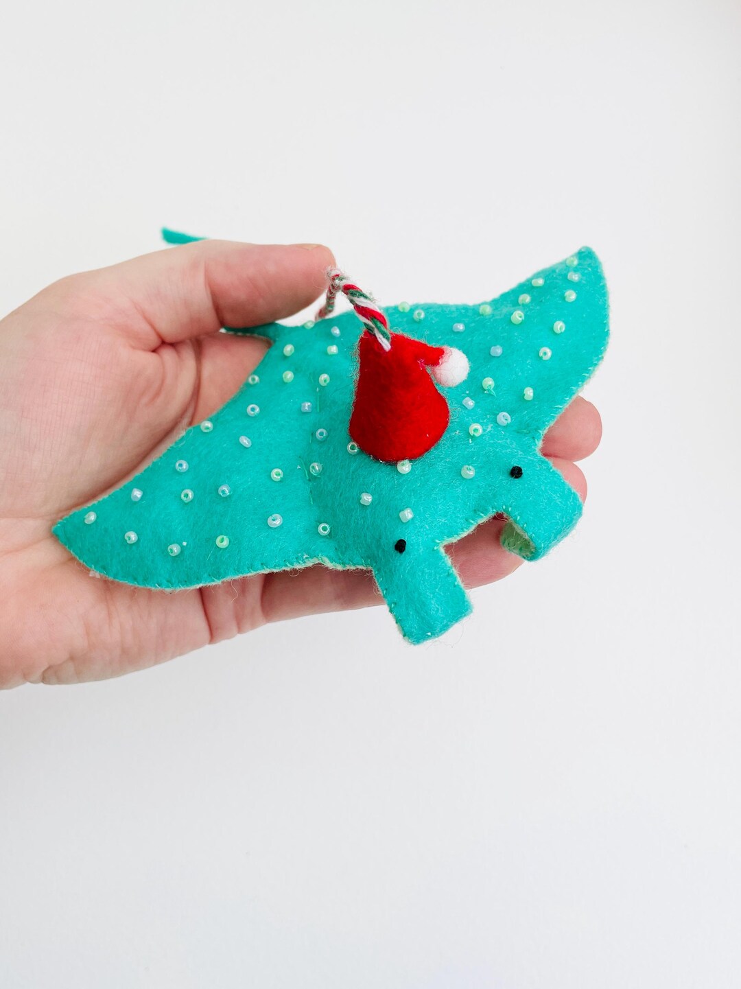 Sewing Tutorial Manta Ray Ornament and Pattern, Felt Toy Pattern ...