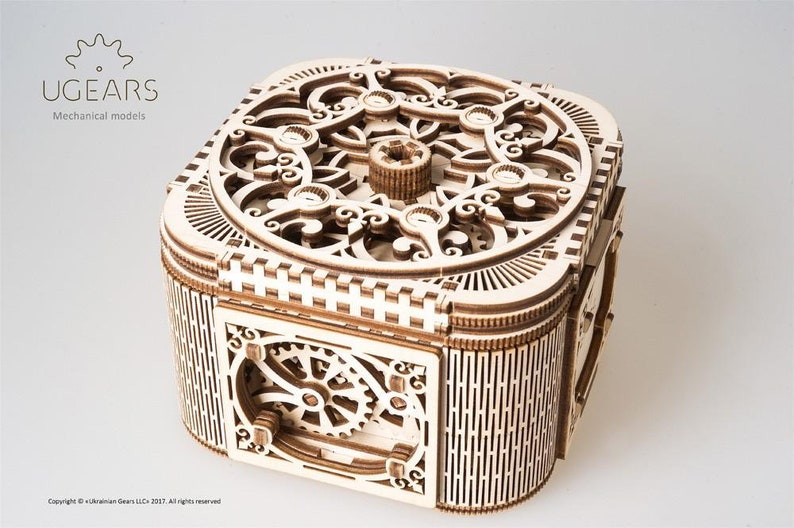 3D Puzzle Wooden Model Kit Ugears Wooden Kit Treasure - Etsy
