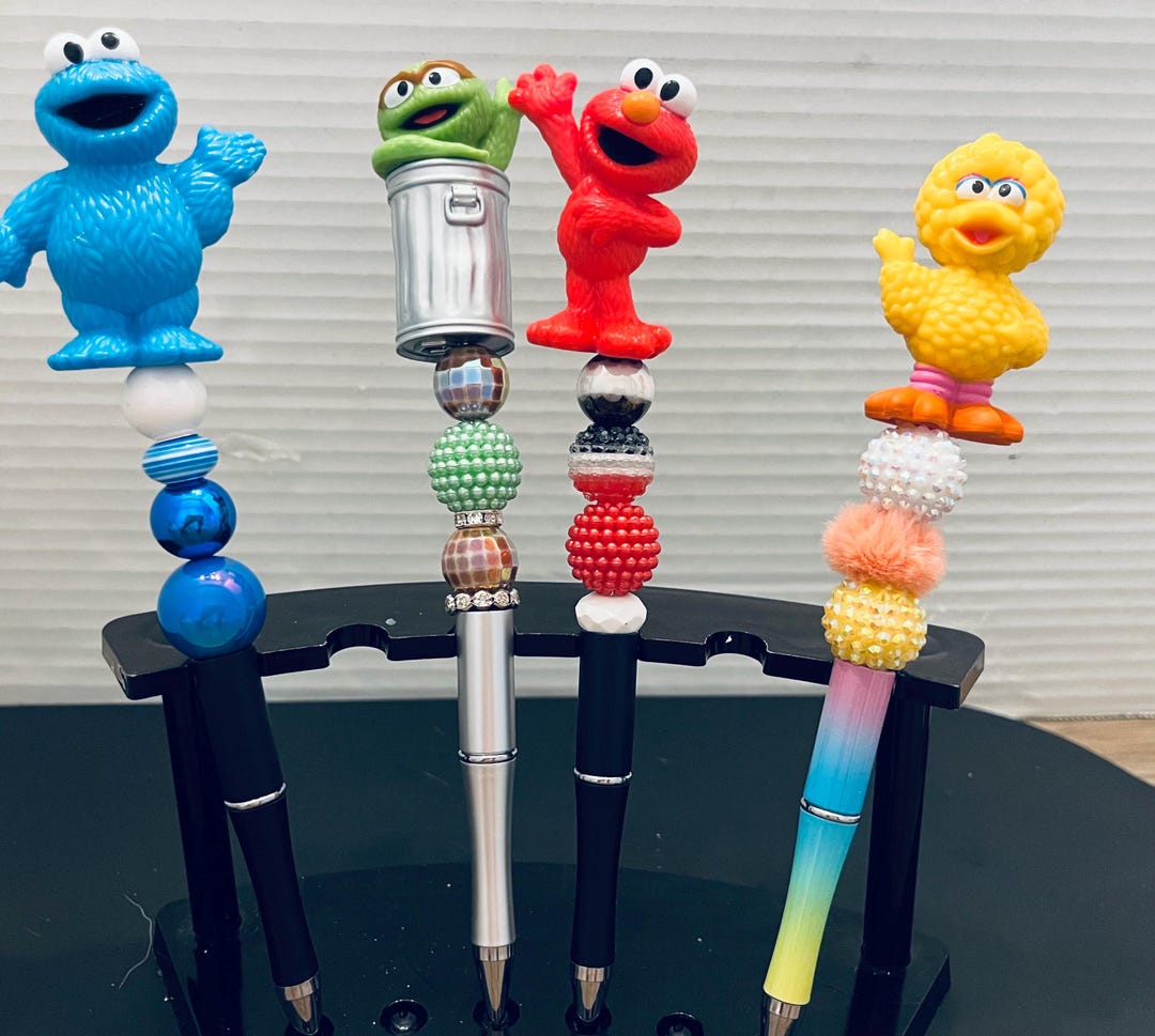 SESAME STREET Character Pens: Cookie Monster, Oscar the Grouch, Elmo ...