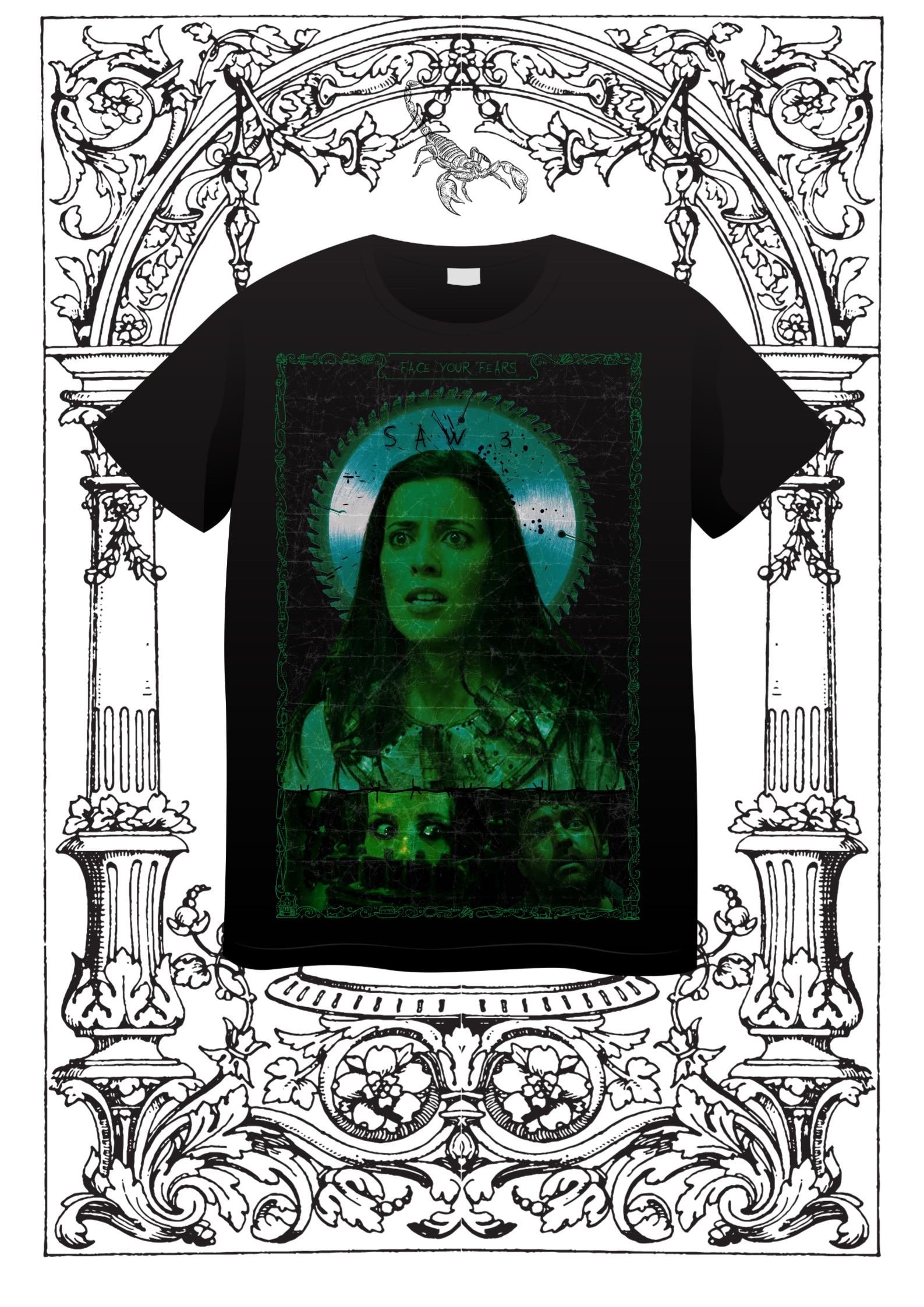 Saw 3 Horror Movie Tshirt Shawnee Smith Tobin Bell James Wan Leigh ...