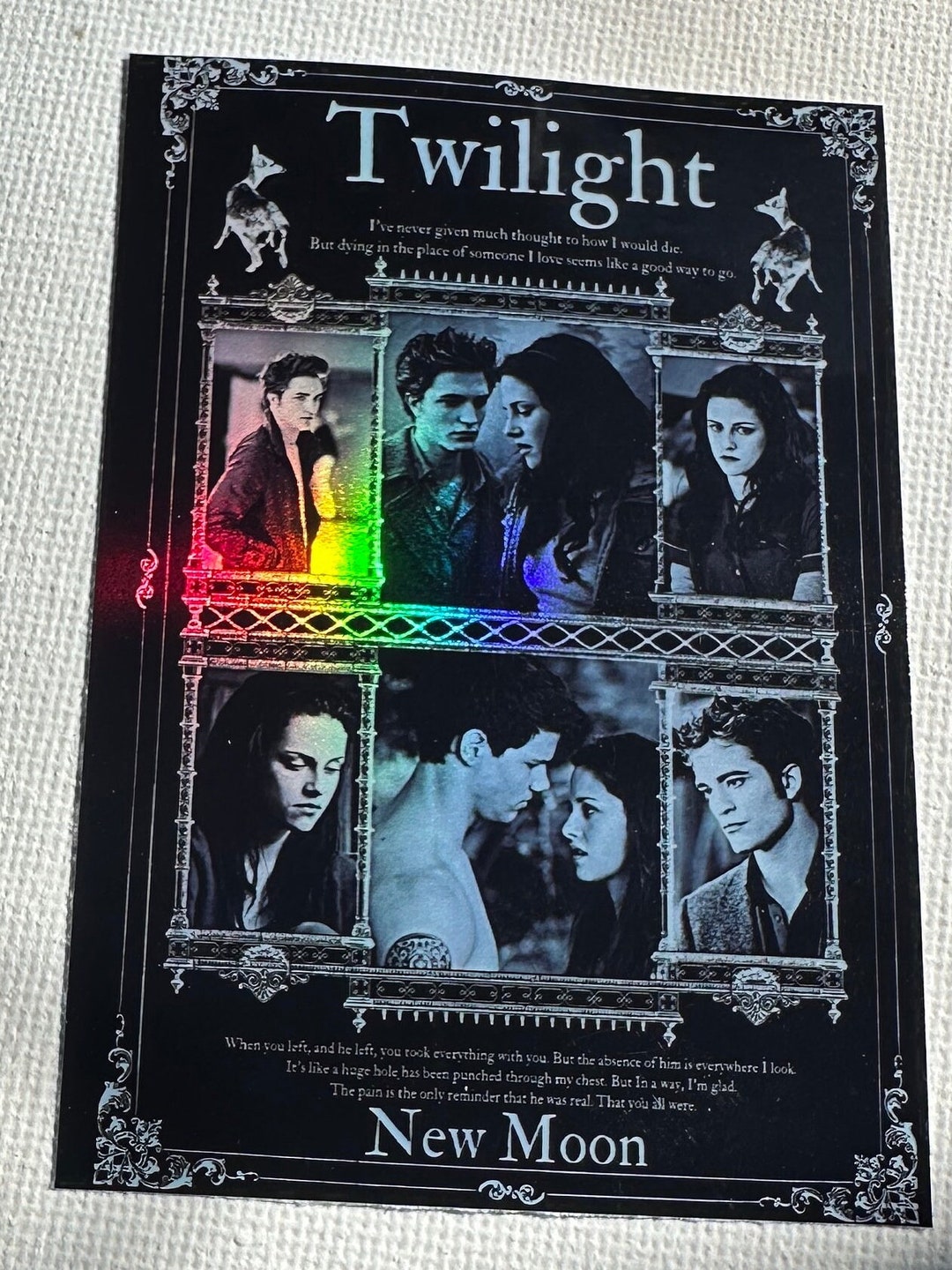 Twilight Stephenie Meyer Movie Collage Art Edward Cullen Bella Swan ...
