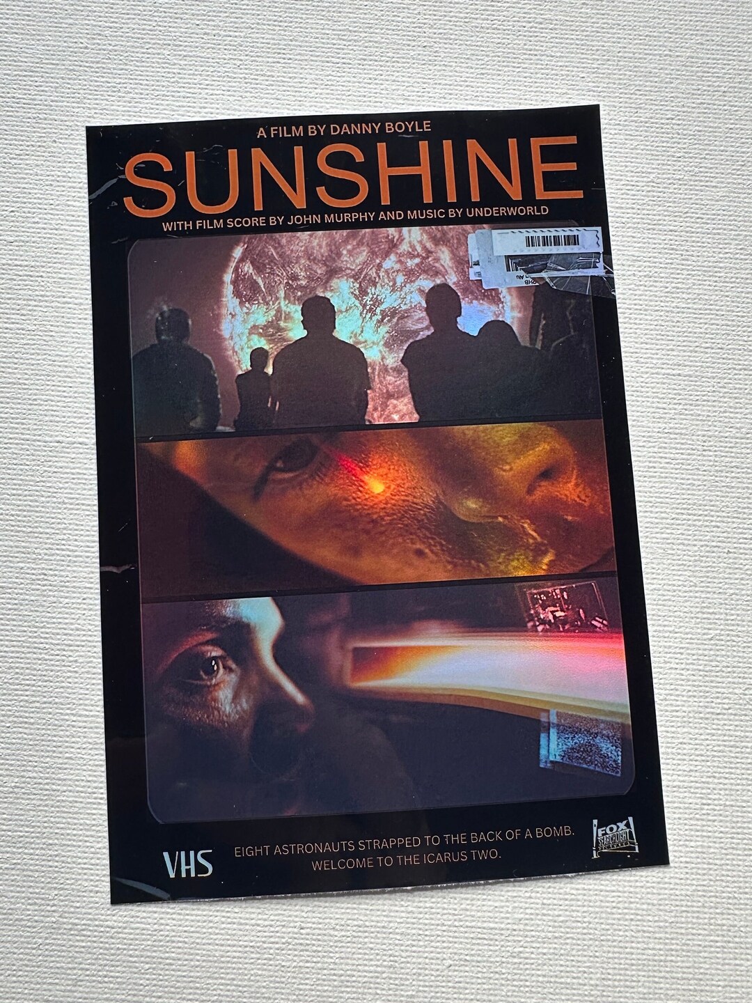 Sunshine Retro VHS Cassette Danny Boyle Cillian Murphy Space Horror ...