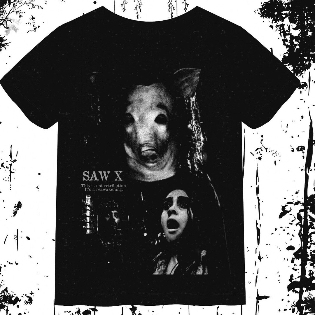 Saw X Horror Movie Tshirt Shawnee Smith Tobin Bell James Wan Leigh ...