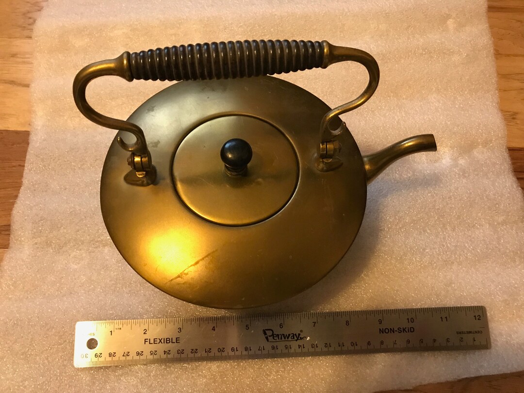 Vintage Sternau Tea Pot/kettle in Brass Finish - Etsy