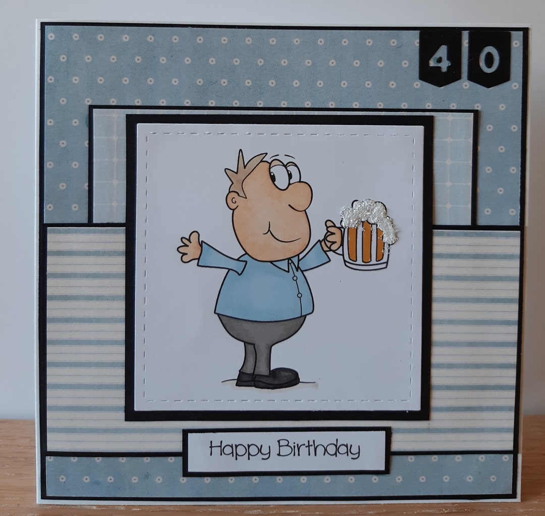 Men's 40th Birthday Card - Etsy