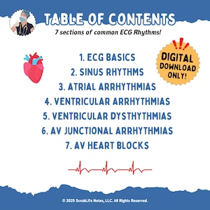 2025 ECG Rhythm Recognition & Interpretation Packet (15 Pages ...