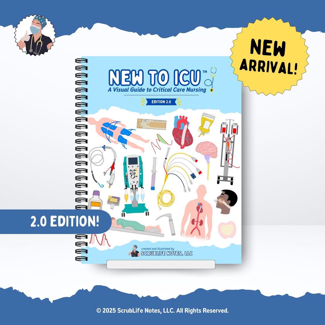 New to ICU® 2.0: A Visual Guide to Critical Care Nursing | 2nd Edition | Spiral Bound - Etsy
