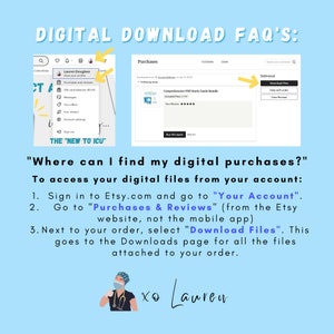 New to ICU Nursing Visual Reference Packet digital Download New Grad BSN, Student Nurse ...