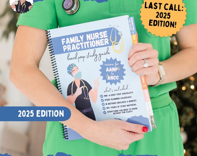 The 2025 Family Nurse Practitioner Board Prep Study Guide | Spiral Bound | ANCC, AANP ...