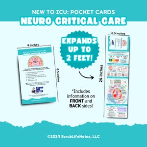NEURO Critical Care Pocket Cards, Quick Visual Reference Guide for ...