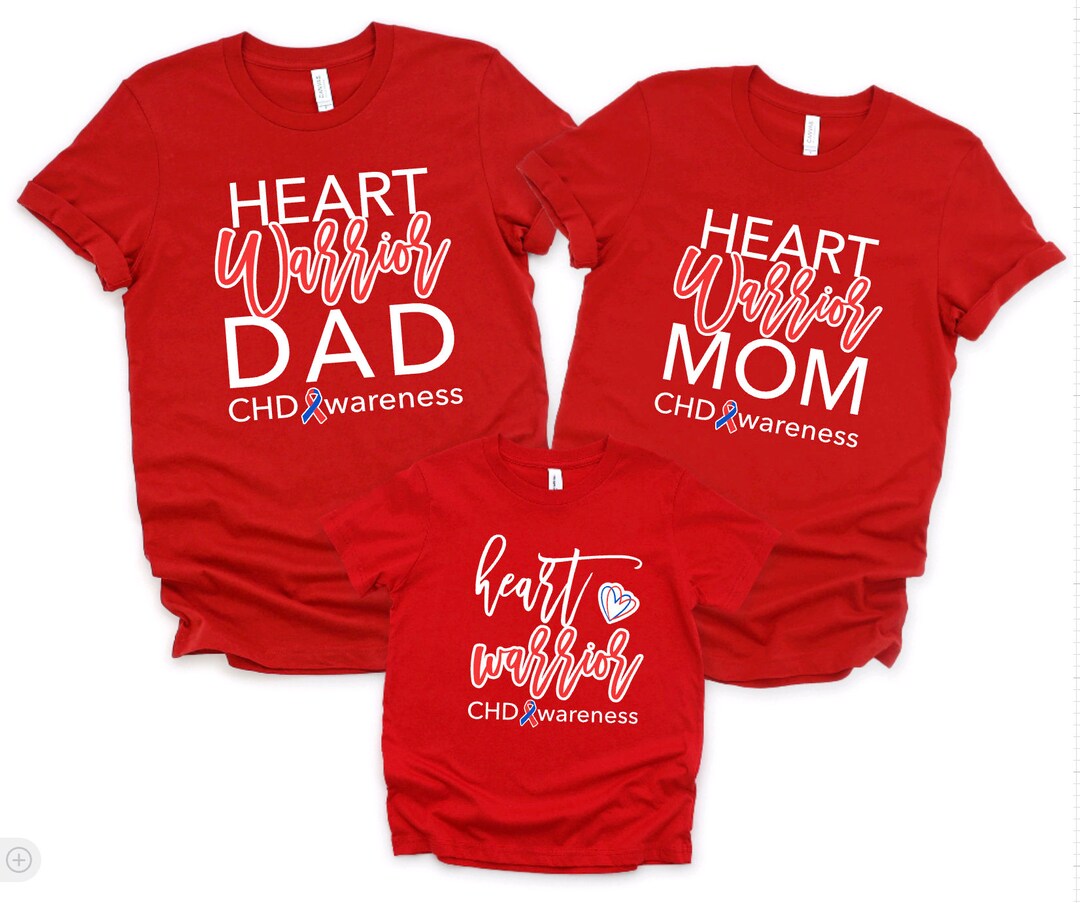 CHD Family Shirts, Heart Warrior Family Shirts, Heart Warrior Shirt - Etsy