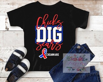 CHD Chicks Dig Scars Shirt - Etsy