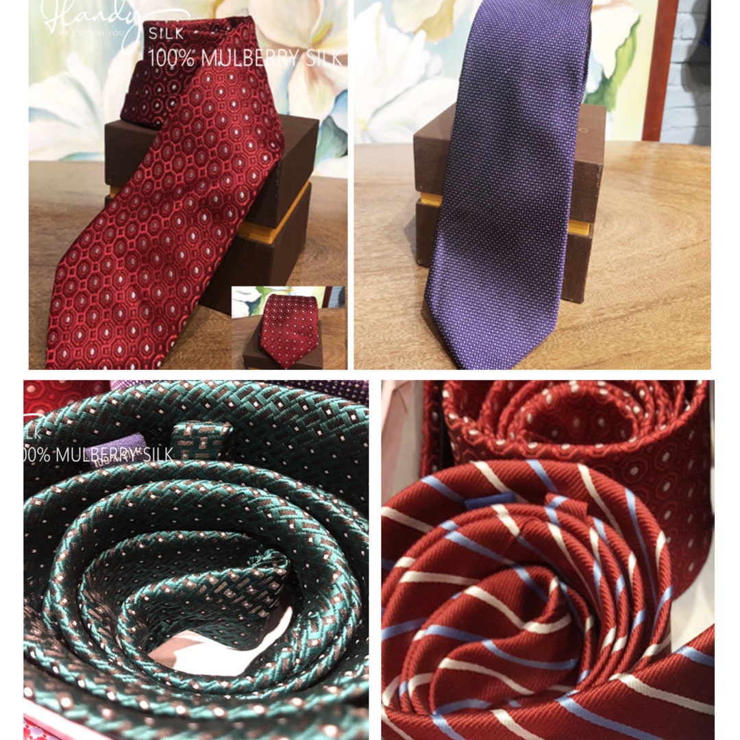 Handmade Vietnamese Silk Cravats Variety of Patterns Including Floral ...
