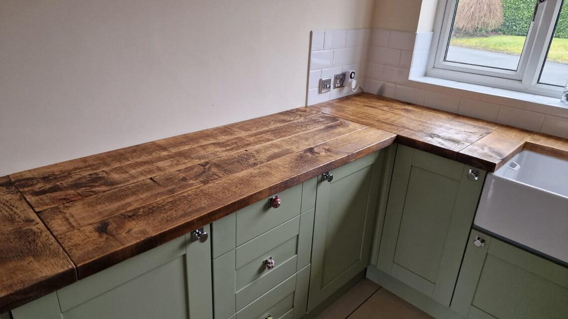 Rustic Handmade Wooden Worktops. - Etsy UK