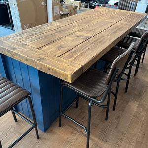 Butcher Block Kitchen Island Breakfast Bar - Etsy