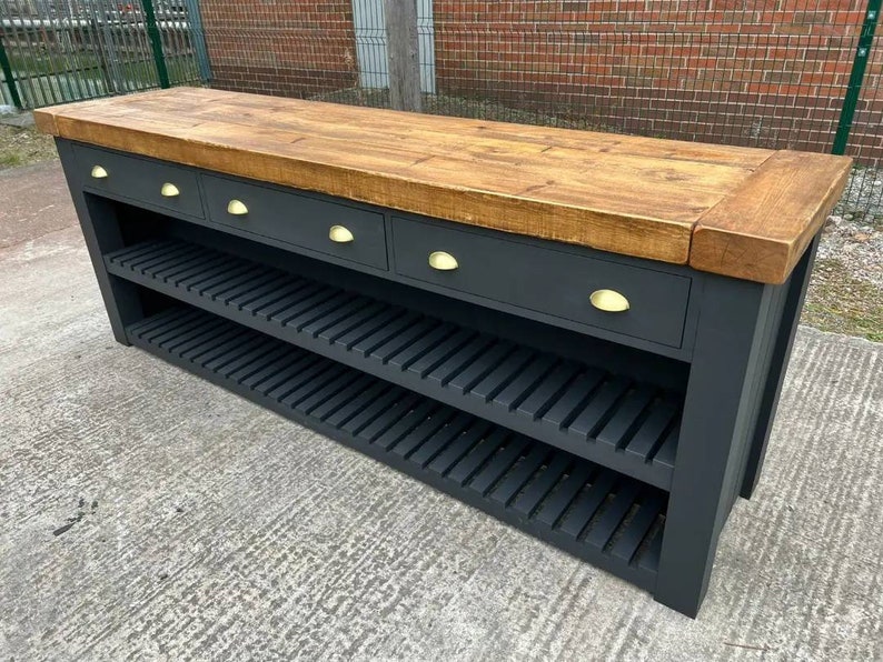 Butcher Block Kitchen Island Breakfast Bars Made to Order. - Etsy Australia