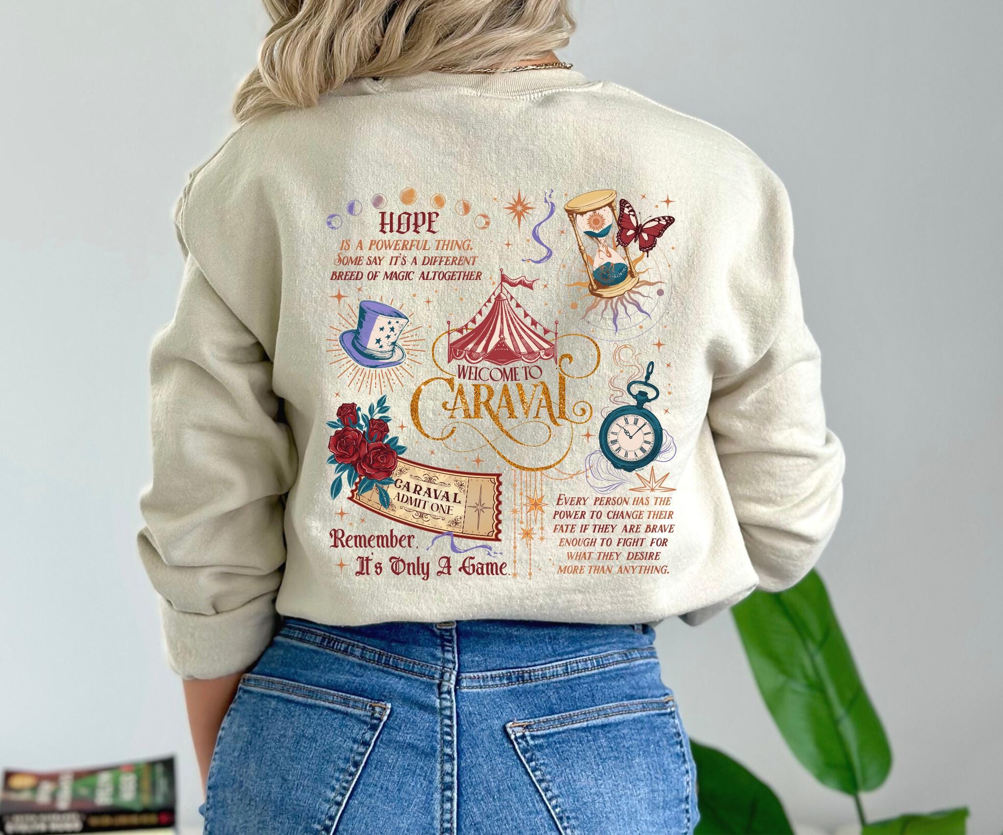 Caraval Sweatshirt | Bookish Fantasy Merch | Stephanie Garber Inspired ...
