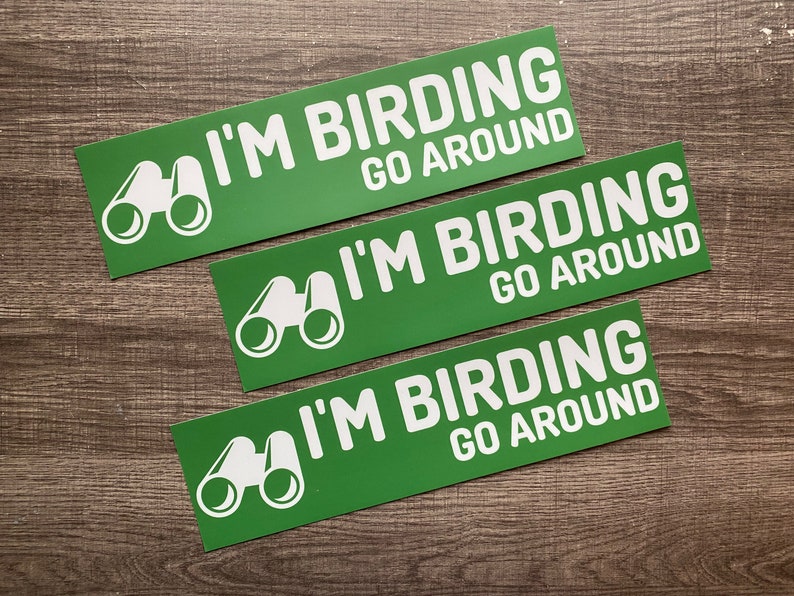 I'm Birding Go Around Bumper Sticker | Etsy